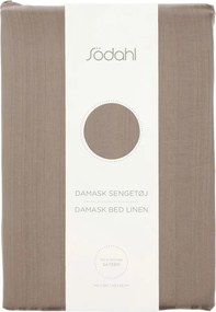 Damaškové povlečení taupe na jednolůžko/prodloužené 140x220 cm Noble – Södahl
