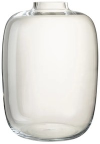 OnaDnes -20% Čirá skleněná váza J-Line Clot 32,5 cm