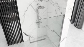 Rea AERO 70, sprchová zástěna WALK IN, 70 x 195 cm, 8mm, chromový profil - čiré sklo, REA-K7840