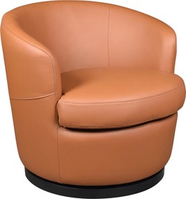XXXLutz DESIGNOVÉ KŘESLO, kůže, medová Xora - Křesla klasická - 002400000602