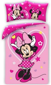 Bavlněné ložní povlečení Minnie Mouse - Disney - 100% bavlna - 70 x 90 cm + 140 x 200 cm