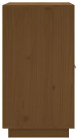 Příborník medově hnědý 65,5 x 40 x 75 cm masivní borové dřevo - Default Title