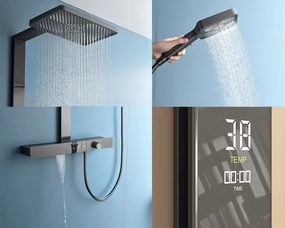 Termostatický sprchový systém BSE1719 | 5 provedení — Černá