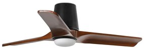 FARO Barcelona FARO 33837-1TW-LED Stm. vent. HEYWOOD TUB S 10W/230V borovice/černá pr. 90 cm+DO 33837-1TW