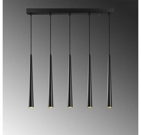 Designový lustr Pearlie 78 cm černý