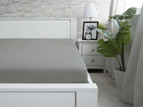 XPOSE® Jersey prostěradlo Exclusive s lycrou - tmavě šedé 180x200 cm