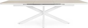 BIZZOTTO Rozkládací zahradní stůl PASCAL 200-260x100 cm bílý 0663957