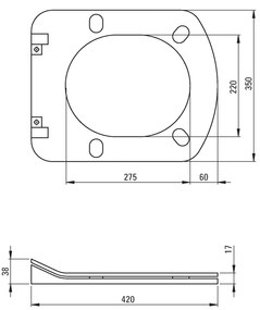 Deante Hiacynt, toaletní sedátko s pomalým zavíráním, bílá, CDY_6SOZ