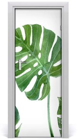 Samolepící fototapeta na dveře Monstera 95x205 cm