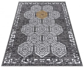 Moderní kusový koberec ATENA FH13A šedý Rozměr: 120x170 cm
