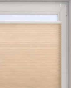 Plisé roleta na míru Honeycomb barva béžová látka poloprůhledná