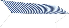 vidaXL Zatahovací markýza 400 x 150 cm [143751] Barva: Modrá