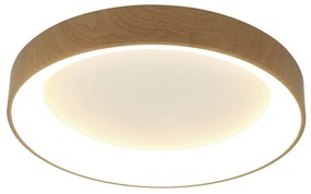 Mantra Niseko II, stropní kruhové svítidlo LED 30W, 2700-5000K, dálk. ovládání, dřevěná, průměr 38cm