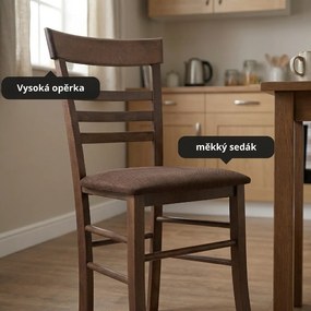 Stima Židle SIENA s čalouněným sedákem olše LUX černá 23