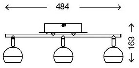 Briloner 2040-032 - LED RGB Stmívatelné bodové svítidlo 3xLED/3,3W/230V + DO