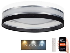 Belis | LED Stmívatelné stropní svítidlo SMART CORAL 24W/230V Wi-Fi Tuya černá/bílá +DO | BE0873