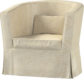 Potah na křeslo IKEA Ektorp Tullsta barva béžová látka lesklé, pletený vzor, vzorované