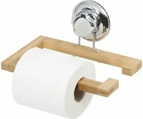 Compactor Bestlock SPA Bamboo Držák na toaletní papír bez vrtání chrom
