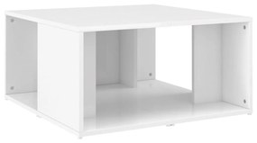 Konferenční stolky 4 ks bílé vysoký lesk 33x33x33cm dřevotříska - Default Title