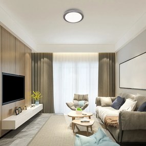 Rabalux Hnědé stropní LED svítidlo Matea 500mm 40W CCT s DO 3000