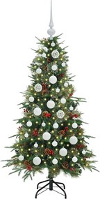 Umělý Skládací Vánoční Strom s stojanem Zelená 120 cm PE a PVC 3397396
