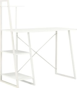 vidaXL Psací stůl s poličkami 102 x 50 x 117 cm [20282] Barva: Bílá