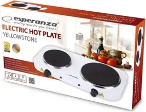 Esperanza EKH014W bílá / Elektrický vařič / 2 plotny / 2500 W / 5 tepl
