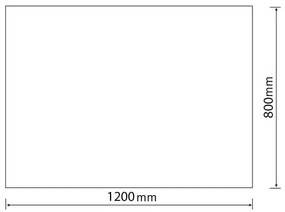 Aqualine Zrcadlo 120x80 cm bez úchytu 22500