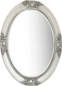 vidaXL Nástěnné zrcadlo barokní styl 50 x 70 cm [320355] Barva: Stříbrná