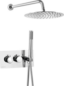 Sapho Rhapsody - Sprchový set s termostatem pod omítku, s tělesem, průměr 30 cm, chrom 5508-02