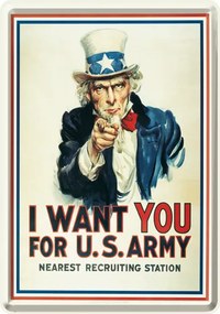 Postershop Plechová pohlednice - I Want You For U.S. Army