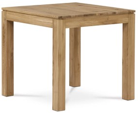 Autronic Stůl jídelní 80x80x75 cm, masiv dub, povrchová úprava olejem
