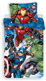 Jerry Fabrics povlečení bavlna Avengers Brands 02 140x200+70x90 cm