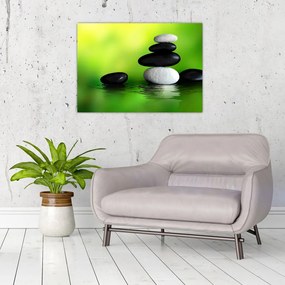 Skleněný obraz - Kameny k relaxaci (70x50 cm)