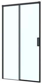 Oltens Breda sprchové dveře 120 cm posuvné černá matný/průhledné sklo 21212300
