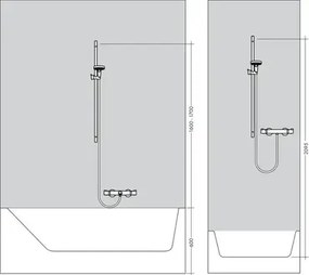 Hansgrohe Crometta - Sprchová souprava 100 | EcoSmart | 9 l/min | sprc