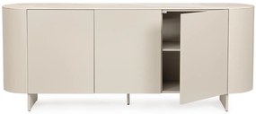 BIZZOTTO Dřevěná komoda ADRYS béžová 200x81 cm 0731383