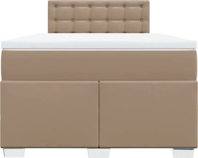 Box spring postel s matrací cappuccino 120x190 cm umělá kůže 3286115