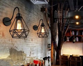 Toolight - Nástěnná lampa Reno 1xE27 180986C, černá, OSW-00014