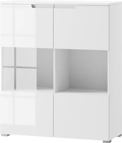 MAXIVA Obývací pokoj SELENE, sestava č. 1, lesklá bílá/bílá