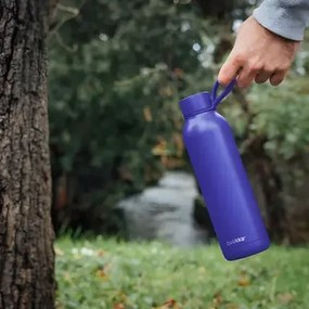 Quokka Solid modrá / Termoláhev / Nerezová / Dvouplášťová / 630 ml / S