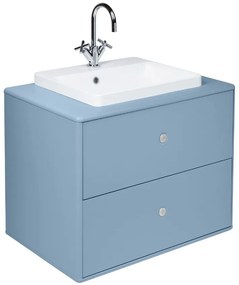 OnaDnes -20% Světle modrá lakovaná umyvadlová skříňka Tom Tailor Color Bath 62 x 80 cm s umyvadlem