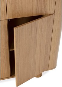 Skříňka v dekoru dubu v přírodní barvě 100x133x40 cm Padoc – MOME