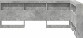 Úložné čelo postele Betonově šedá Kompozitní dřevo 3335536