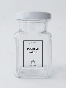 Samolepka na kořenky PUNČOVÉ KOŘENÍ průhledná 3 × 4 cm tučné písmo