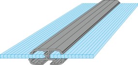 LANIT PLAST, s.r.o. skleník LANITPLAST SARANA 6x10 PC 4 mm stříbrný LG4272