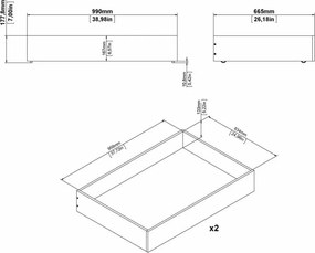 FALCO Úložný prostor Simplicity 243 bílý lesk
