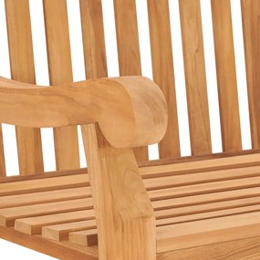 vidaXL Zahradní lavice s poduškou 120 cm masivní teak