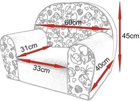 Kvalitní dětské křeslo UNICORN Fialová