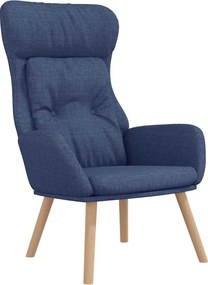Relaxační křeslo modré textil 341294